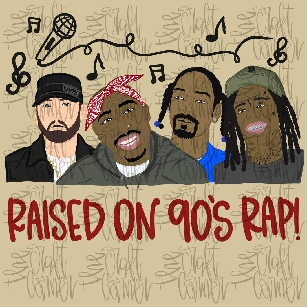 Raised on 90'S RAP Sweatshirt – L&D Creations By Kayla