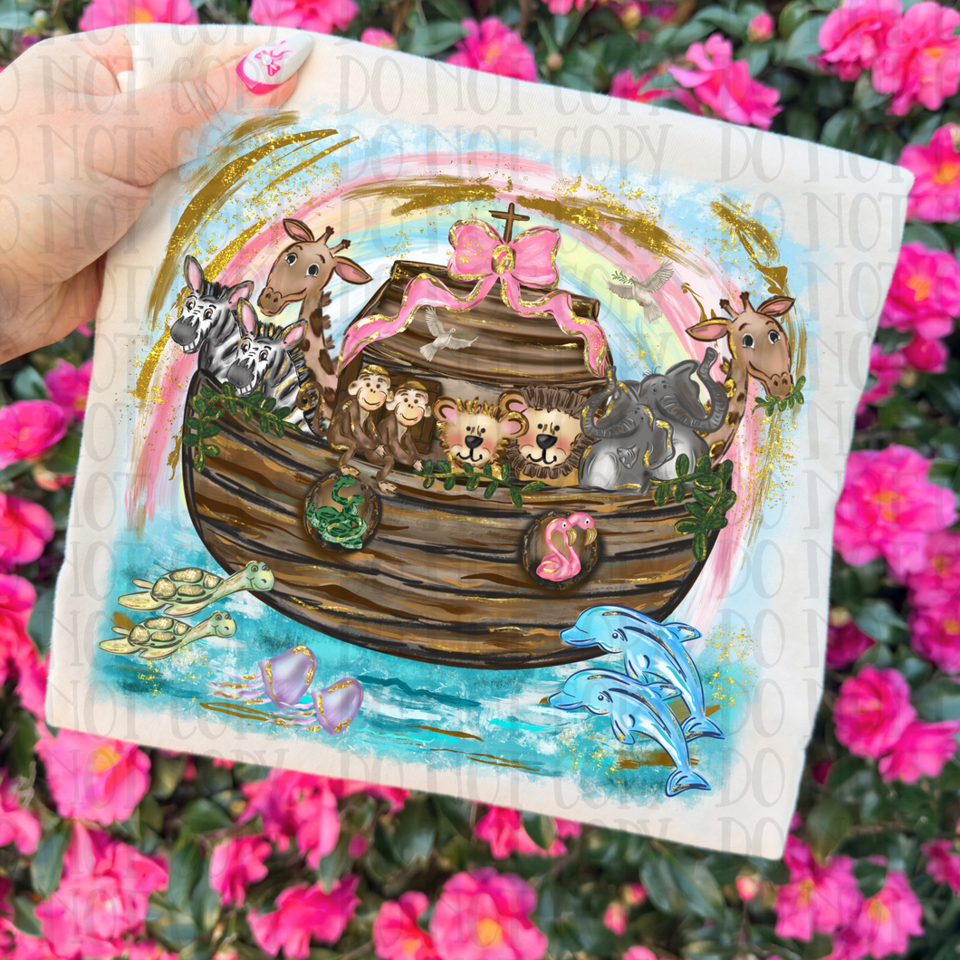 Noah's Ark Girl Tee – L&D Creations By Kayla