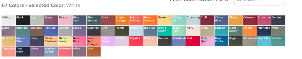 Color Charts – L&D Creations By Kayla